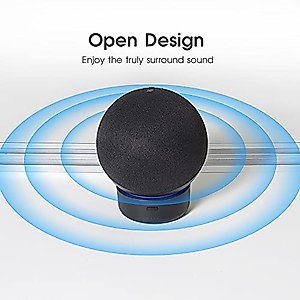 GGMM E4 Battery Base for 4th Generation, Work with Smart Speaker 4th Gen with Premium Sound, Make 4th Gen Portable, 10000 Battery Capacity Rechargeable Battery Stand, Black (Not Include The Speaker)