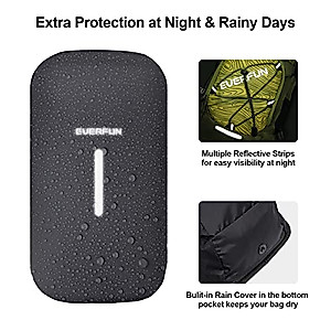 EVERFUN 2L Water Bladder Hydration Backpack BPA Free Lightweight Insulation Hiking Pack Tactical Backpack Women Men Hydration Day Rucksack for Cycling, Climbing, Camping, Green