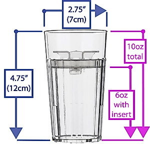 Reflo Smart Cup (Asst 4 colors) Open Training Cup, Toddler Cup, No Suction 6oz, 360 Control-Flow, USA MADE Premium High-Impact Plastic