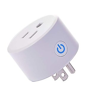 smart socket with app control Smart plug, Mini Wifi Outlet Compatible with Alexa, Google Home & IFTTT, No Hub Required, Remote Control your home appliances from Anywhere, ETL Certified (one Piece)