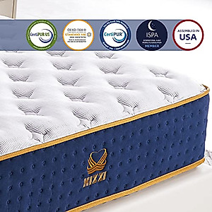 XIZZI Queen Mattress 14 Inch Hybrid Memory Foam Mattress with Pocket Spring for a Peaceful Sleep,Mattress in a Box,Queen 14 Inch Blue