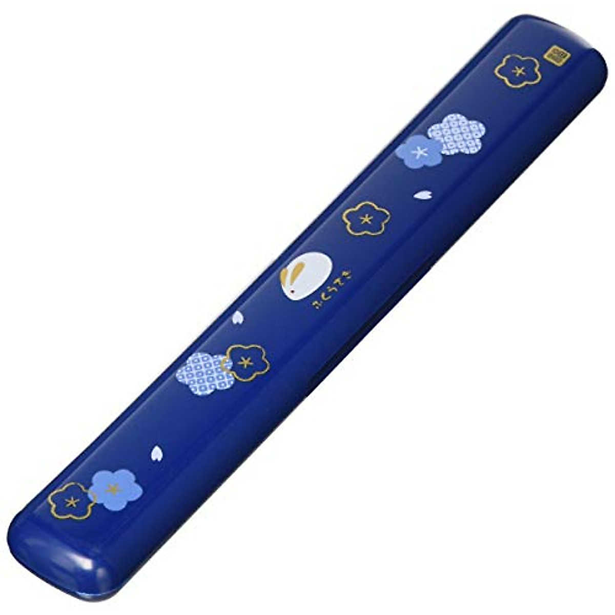 Skater Japanese Rabbit Blossom Chopstick and Case Blue