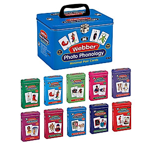 Super Duper Publications | Webber® Photo Phonology Prevocalic Voicing Minimal Pair Card Deck | Educational Learning Resource for Children