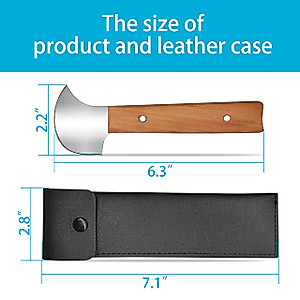 Fstcrt Rocker Knife for disabled, One Handed Gadgets, ulu knife, Curved Knife for Make Salad or Cut Food in Can & Bowl, Ideal for one-handed use by Hand Tremors, Arthritis, Elderly or Pet Owner