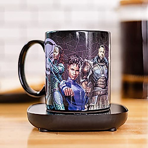Uncanny Brands Black Panther Wakanda Forever Mug Warmer with Mug – Keeps Your Favorite Beverage Warm - Auto Shut On/Off