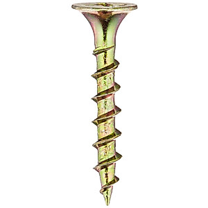 The Hillman Group 47670 6-Inch x 1-Inch All Purpose Wood Screw with Phillips Drive, 1-Pound, Yellow