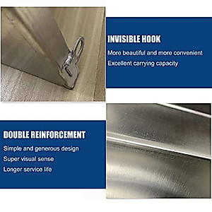 GagalU Wall Mount Utility Sink Commercial Hand Washing Basin, Stainless Steel Prep/Bar Sinks with 2 Faucet, Heavy Duty Large Kitchen Sink Laundry Station Mop Sink, for Restaurant/School/Hospital