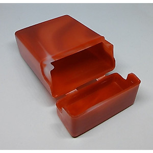 KSI Red Marble Design King Size (Reg.) Flip Top Plastic Cigarette Case
