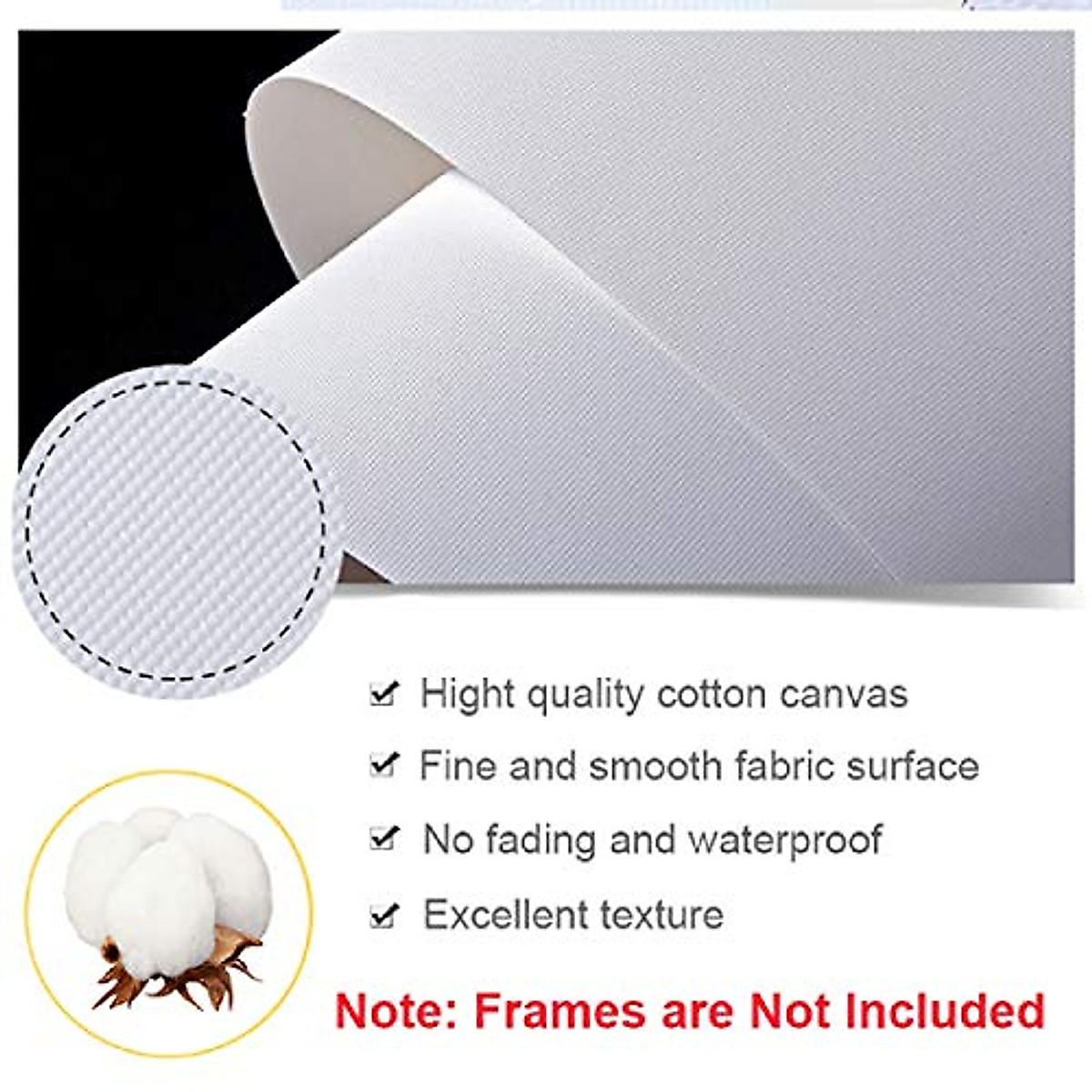 2 Pieces Highland Cow Canvas Posters Prints Black and White Longhorn Steer Animal Portrait Wall Art for Living Room Office Bedroom Decor (Unframed,16x20 inches)