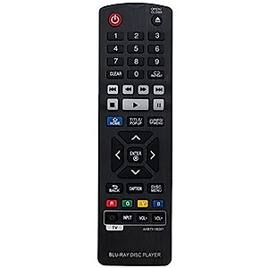 AKB75135301 Replacement Remote Control Applicable for LG Ultra HD Blu-ray Player UP970 UBKC90 UBKM9