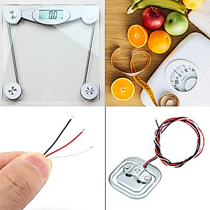 Ximimark 4Pcs 50Kg Body Load Cell Weighing Sensor Resistance Strain Half-Bridge Human Scale Load Sensor DIY