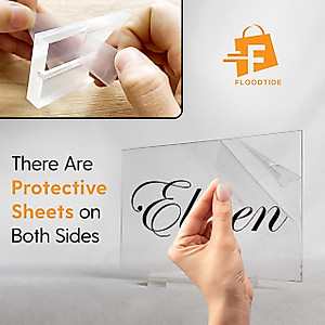 15 pcs Wedding Table Numbers 1 to 15, 4x6 Inch, Elegant Design Table Signs with Stand, Clear Acrylic for Wedding Reception Events Party Chic Restaurant