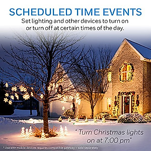 Honeywell UltraPro Z-Wave Plus Outdoor Switch, Single Outlet Plug-In | Weather-Resistant for Outside Lighting | ZWave Hub Required - Alexa and Google Assistant Compatible, 39346