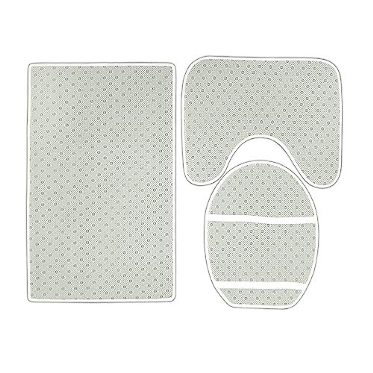 JAWO Get Naked Shower Curtain and Bath Mat Set 69x70 Inch, Sexy Red Lip Prints on Black Background Bathroom Curtain with Hooks, Bathroom Mat Set with Contour Rug, Mat and Toilet Lid Cover