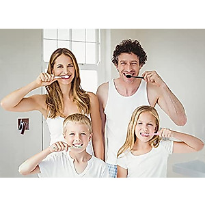 Extra Soft Toothbrush for Sensitive Gums, Micro Nano Manual Toothbrushes with 20000 Soft Floss Bristle for Pregnant Women, Elderly, Adult, Kid, Braces and Gum Recessions (Black White Green Pink)