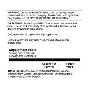 HERITAGE STORE Hydrogen Peroxide Mouthwash, Liquid, Cinnamon Clove (Btl-Plastic) | 16oz