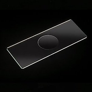 Karter Scientific 212U2 Microscope Slide Single Cavity, Ground Edge, 45 Degree, Clipped (Pack of 72)
