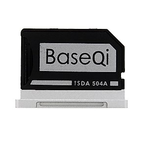 BASEQI FBA iSDA504ASV Aluminum MicroSD Adapter for MacBook Pro 15" Retina (Late 2013 - Mid 2015)