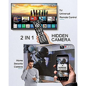 Kestanlora Spy Camera Hidden Camera with Video WiFi TV Remote Control Camera FHD 1080P Wireless Mini Spy Cam Indoor Camera for Home Security and Office Nanny Cams