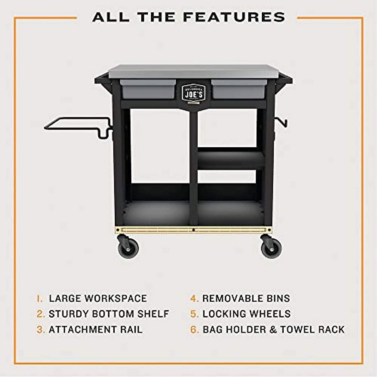 Oklahoma Joe's Workstation Prep & Storage Cart | 23252168