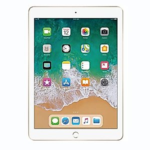 Apple iPad 9.7 with WiFi, 128GB- Gold (2017 Model) - (Renewed)