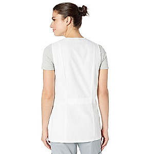 Cherokee Women's Lace Trimmed Vest, White, XX-Large