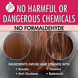 Keratin Salon Direct Keratin Hair Treatment, 4 oz | Frizz Control, Formaldehyde Free, Salon Quality, Smoothing Treatment, Long Lasting, Cream for All, Frizzy, Curly, Dry, Damaged Hair