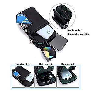 MINTEGRA Crossbody Phone Purse Nylon Shoulder Pouch Walking Wallet Wristlet Sport Armband