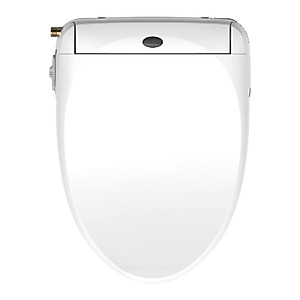 CIPACHO Smart Bidet Toilet Seat, Elongated Heated Toilet Seat with Instant Warm Water & Dryer, Smart Bidet Warmer, Feminine & Front Rear Wash, Wireless Remote, Self-Clean Nozzle, Slow Close Lid
