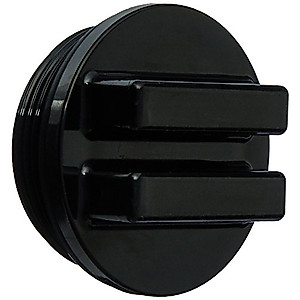 Hayward SP1022CBLK 1-1/2-Inch MIP Black Concrete Pool Drain Plug with O-Ring