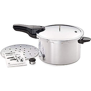 Presto 8-Quart Aluminum Pressure Cooker, Silver