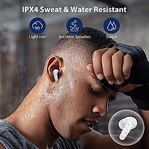 COOYA Wireless Earbuds Bluetooth 5.2 Headphones for iPhone 14 13 Pro Max 12 11 Noise Canceling Bass Stereo Wireless Gaming Headsets with Mic in-Ear Earphones for Samsung S23 S22 Ultra S21 S20 A53 A14