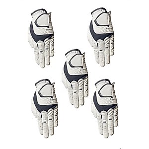 5 - All Weather Synthetic Golf Gloves (2XL, 5 Pack - Worn on Left Hand)