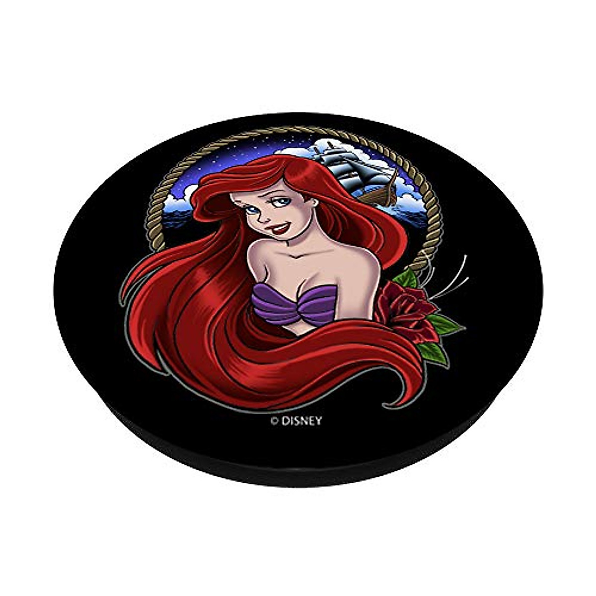 Disney Little Mermaid Ariel Sailor Tattoo PopSockets PopGrip: Swappable Grip for Phones & Tablets