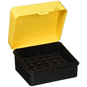 Plano Shot Shell Box 20 Gauge, Black, Plastic Ammo Storage Crate, Shotgun Shell Case Can, Small Ammo Box with Dependable Closures and Deep Individual Slots, Holds Up to 25 Rounds