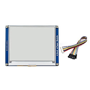 waveshare 4.2inch E-Ink Display Module Compatible with Raspberry Pi 5/4B/3B/Zero/Zero W/Zero 2W/Pico/Pico W/Pico WH, 400x300 Resolution Three-Color SPI Interface