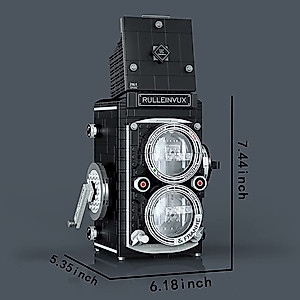 NC Uvini Building Blocks Camera, DIY STEM Toys, Building Construction Brick Set Best Gift for Adult, Teens, Collectible Model Digital Camera to Build 622pcs