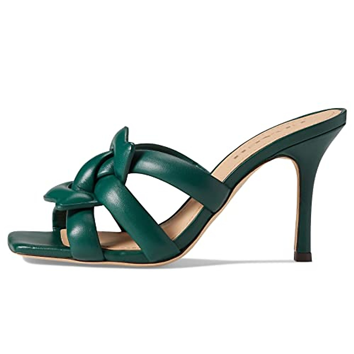 COACH Kellie Leather Sandal Dark Pine 8 B (M)