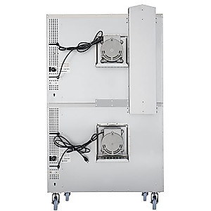 KoolMore 38 in. Full-Size Double Commercial Natural Gas Convection Oven 108,000 BTU With Stacking Kit in Stainless-Steel (KM-DCCO54-NG)