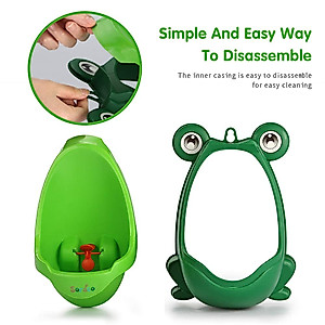 Soraco Frog Potty Training Urinal for Toddler Boys Toilet with Aiming Target-Green