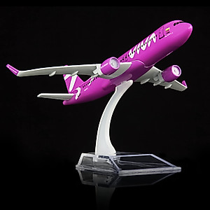 24-Hours Airplane Model Columbia 320 Pink Plane Model Alloy Metal Aircraft Model Birthday Gift Plane Models Chiristmas Gift 1:400