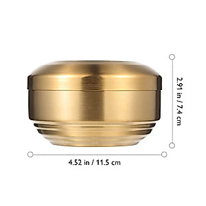 HANABASS Korean Stainless Steel Rice Bowl with Lid Stainless Steel Rice Bowl Salad Bowl Kitchen Baby Eating Bowl