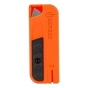 Gerber Gear Vital Pocket Folding Hunting Knife 2.8" Replacement Blades with 12 Blades and Disposal Container, Sharp Blades for Field-Dressing and Skinning, Pack of 12