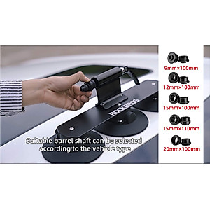 ROCKBROS Suction Cup Bike Rack Adapter 9/12/15/20mm Diameter 100/110mm Axle Length for Car Roof Top Sucker Bike Rack