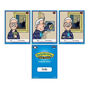 Super Duper Publications | Sequencing Regular and Irregular Verb Tenses Fun Deck | Early Reader and Grammar Flash Cards | Educational Learning Materials for Children