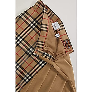 BURBERRY Girl's Lana Check (Toddler/Little Kids/Big Kids) Archive Beige IP Check 10 Years