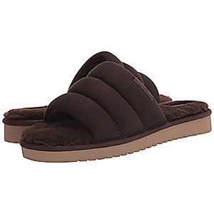 Koolaburra by UGG Men's Rommie Slipper, Chocolate Brown, Size 10