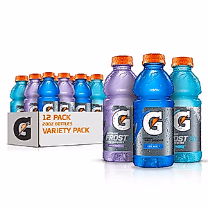Gatorade Original Thirst Quencher 3-Flavor Frost Variety Pack, 20 Fl Ounce - Pack of 12