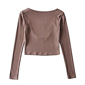 Black Lace Crop Top Womens Plus Size Tops Square Neck Long Sleeve Shirts Casual Spring Winter Clothes XL-5XL