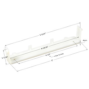 Pair of Rok Hardware Plastic False Front Cabinet Clips, Screws Included, R3307